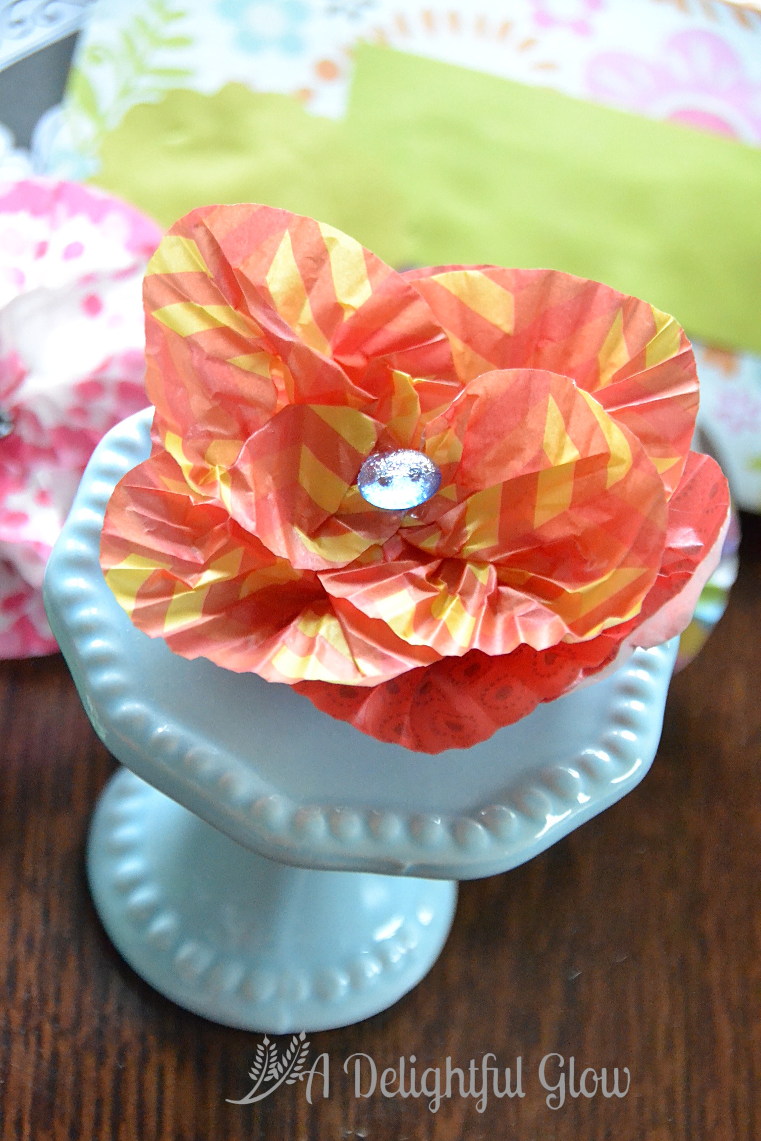 Envelopes, Paper Clips and Flowers | A Delightful Glow